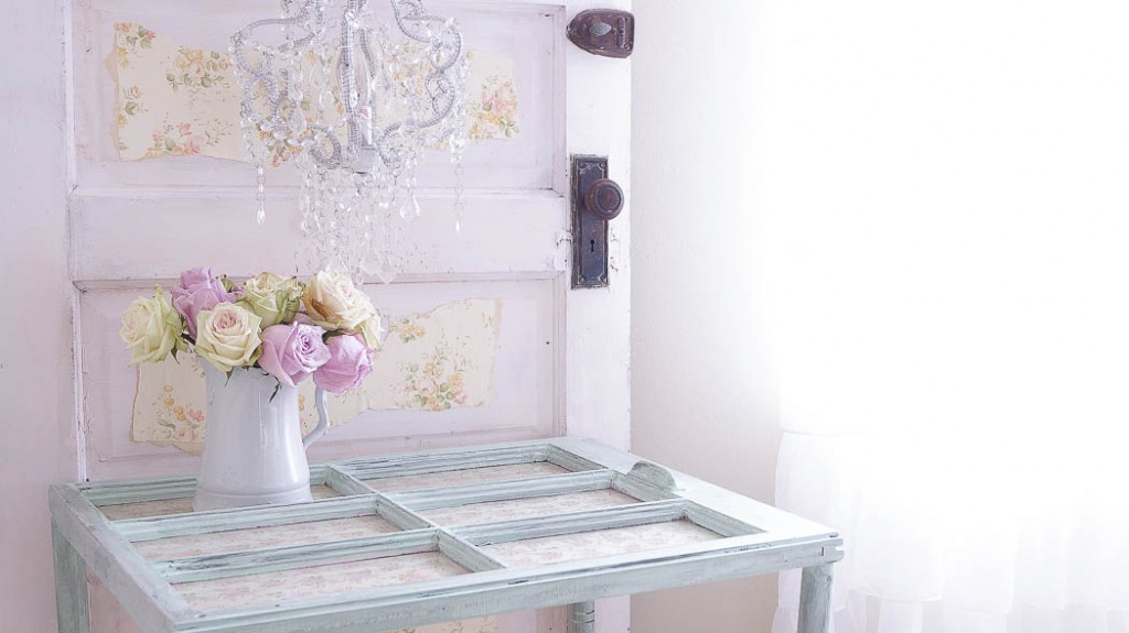 DIY Repurpose An Old Window Into A Table - MAKEUP FOR MATURE SKIN