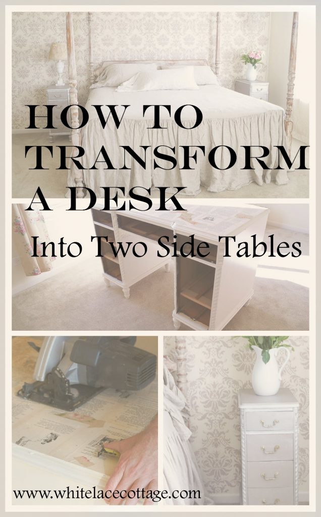 Repurpose A Desk Into Two Side Tables - MAKEUP FOR MATURE SKIN